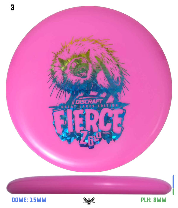 Discraft Paige Pierce Z Glo Fierce - DGLO Kitty - Flight Factory Discs