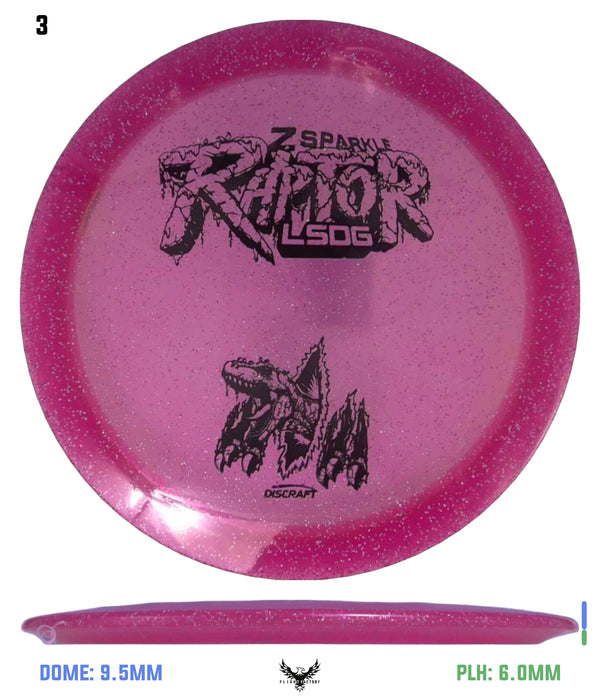 Discraft Z Sparkle Raptor - Ledgestone 2026 Season 1 - Flight Factory Discs